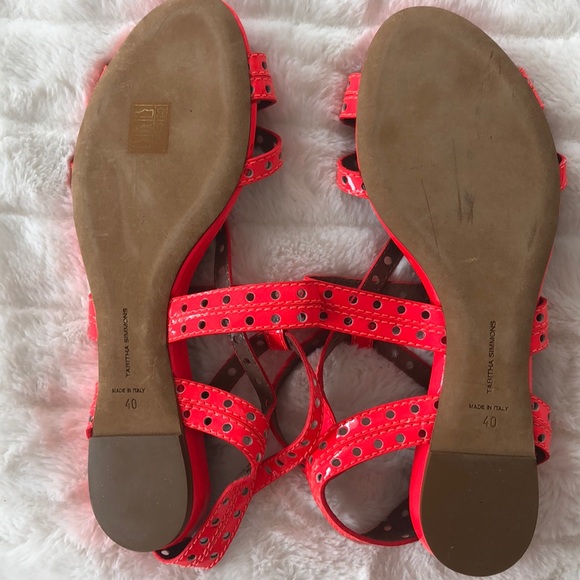 Tabitha Simmons | Shoes | Tabitha Simmons Neon Felicity Sandals | Poshmark